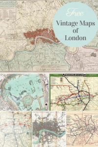 Stunning Free Vintage London Maps To Download - Picture Box Blue