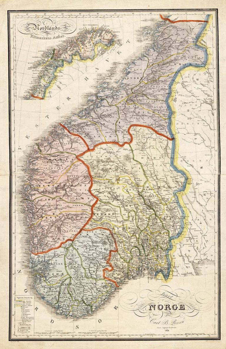 Free Old Maps of Norway To Download - Picture Box Blue