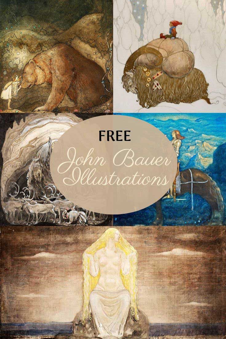 Amazing Free John Bauer Art Prints Of Scandinavian Fairytales - Picture ...