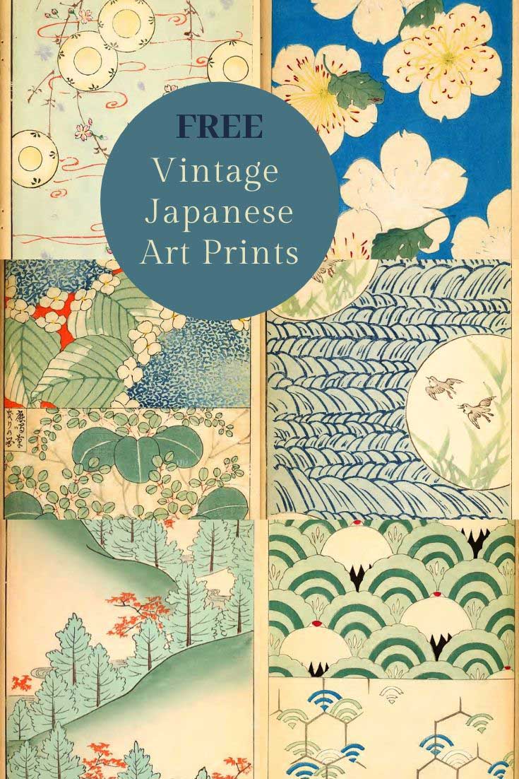 Free Old Japanese Art Prints From The Shin-Bijutsukai - Picture Box Blue