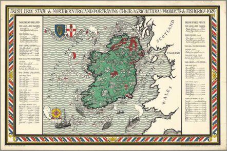 Free Vintage Maps of Ireland to Print - Picture Box Blue