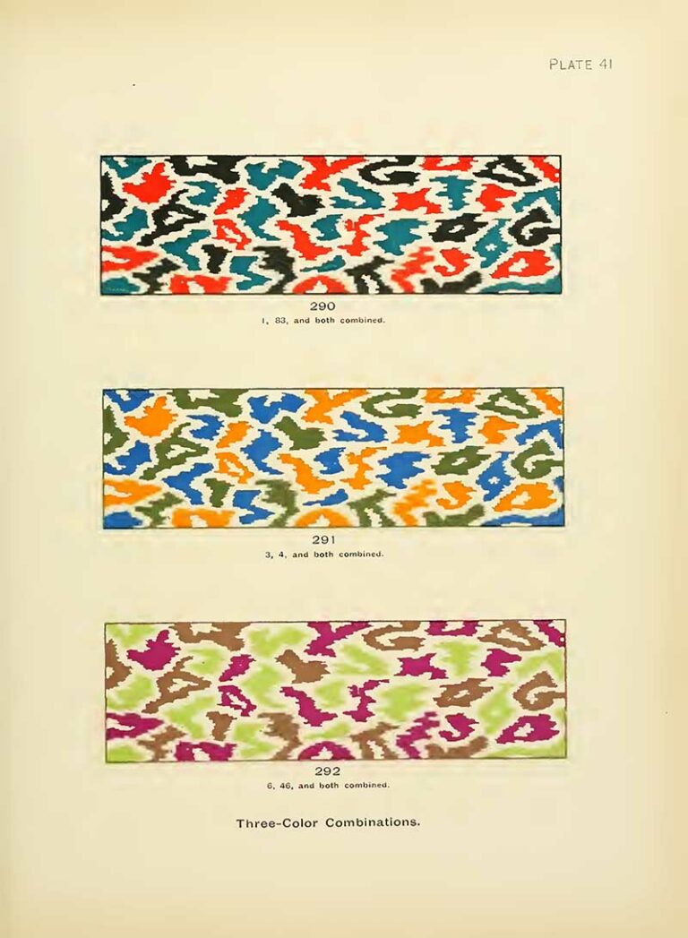 Free Vintage Color and Pattern Charts from Art Books - Picture Box Blue
