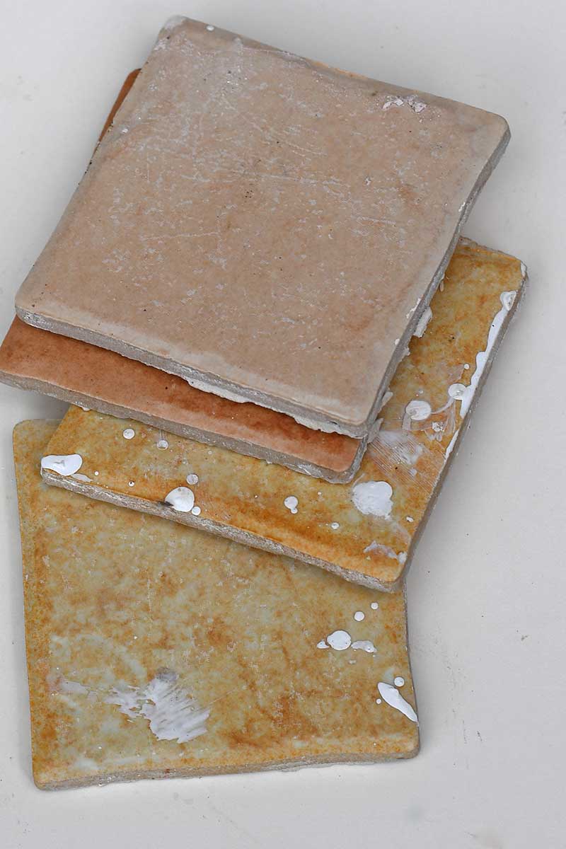 How To Make DIY Tile Coasters and Tile Planters - Picture Box Blue