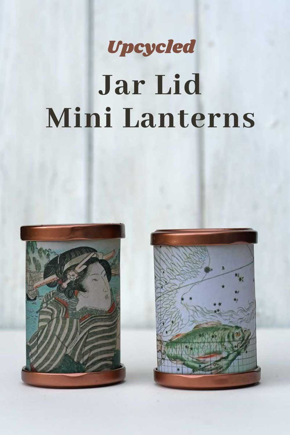 DIY Tea Light Lanterns With Pretty Images - Picture Box Blue