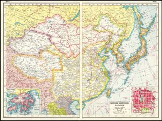 Free Printable Old Maps of China - Picture Box Blue