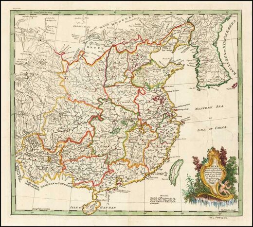 Free Printable Old Maps of China - Picture Box Blue
