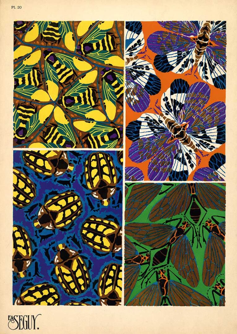 Enjoy 20 Stunning E.A. Seguy Art Nouveau Insect Prints for Free: A ...