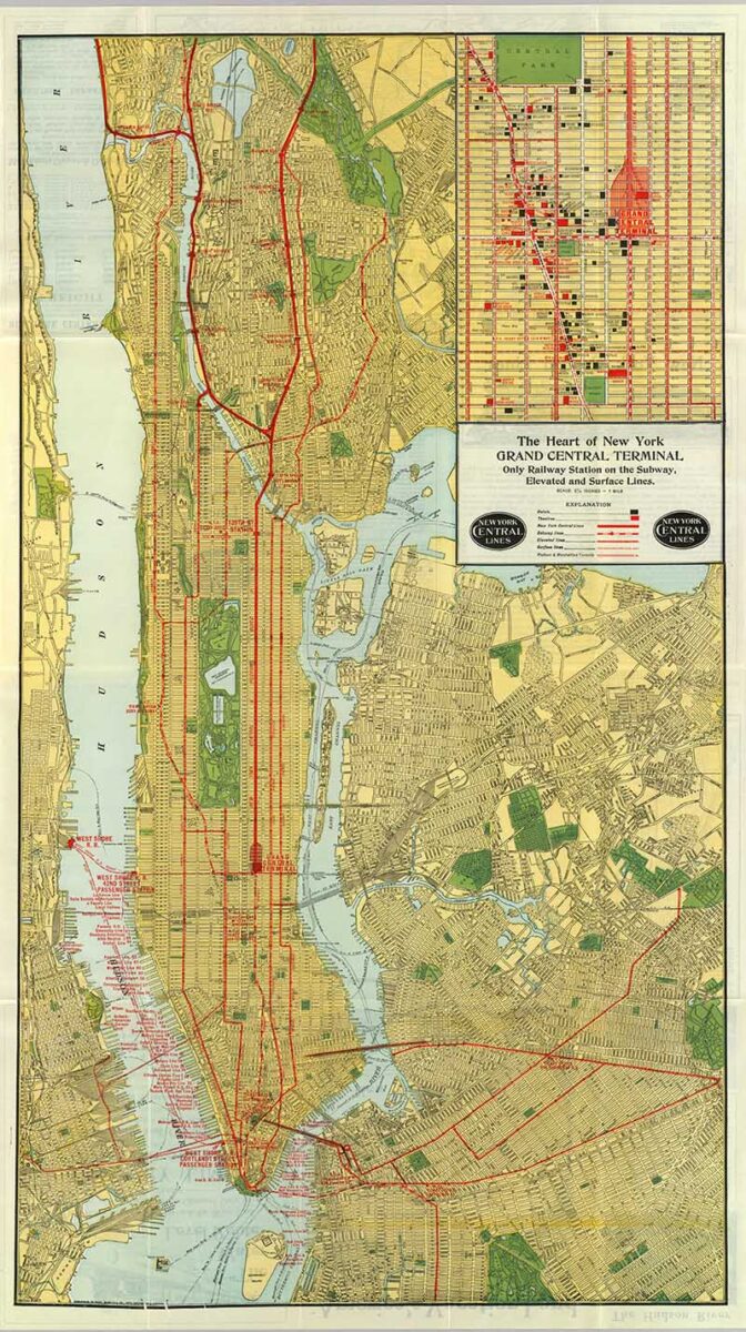 13 Free Vintage New York Maps to Download and Print - Picture Box Blue
