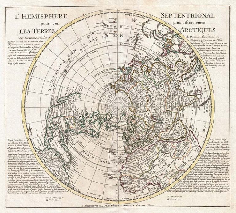 Cool Vintage North Pole Maps To Download For Free - Picture Box Blue