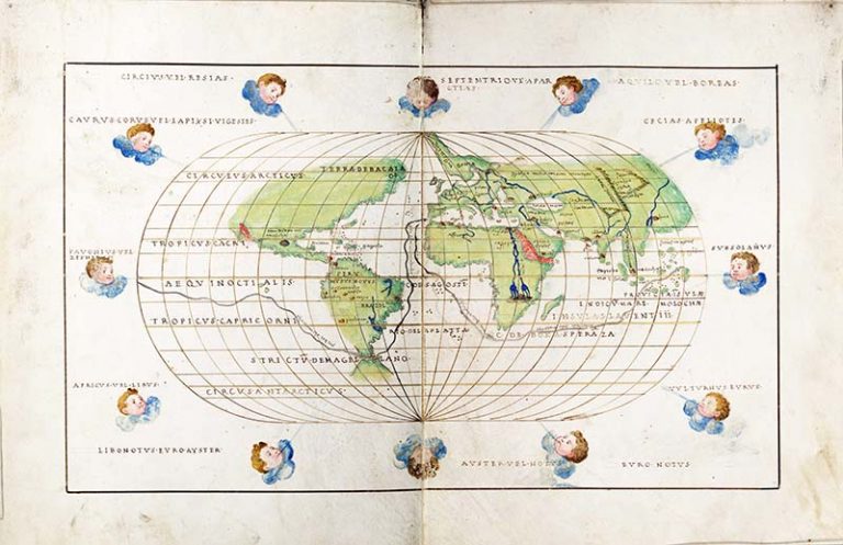 9 Wonderful Free Antique World Maps To Download - Picture Box Blue