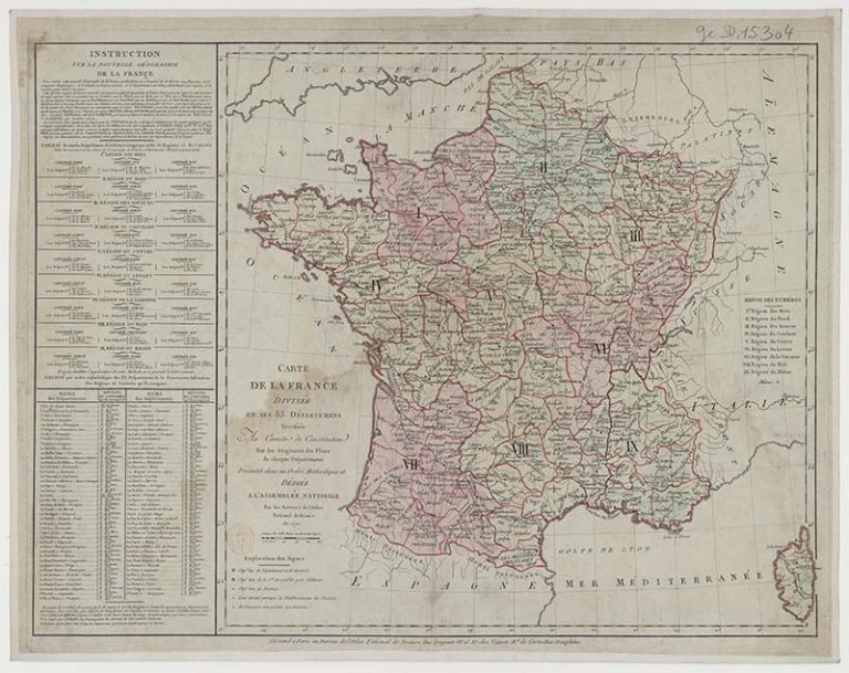 Free Gorgeous Vintage Maps of France - Picture Box Blue