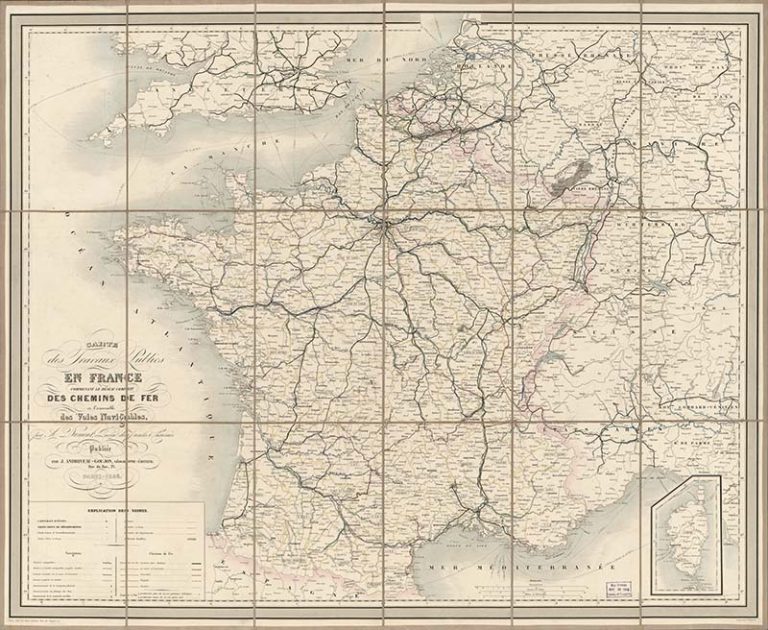 Free Gorgeous Vintage Maps of France - Picture Box Blue