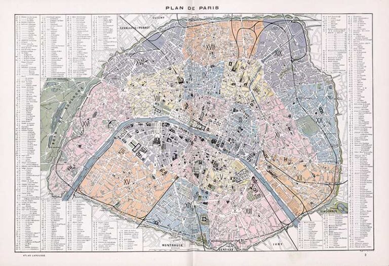 16 Free Old Paris Maps: Uncover the Beauty of Paris - Picture Box Blue