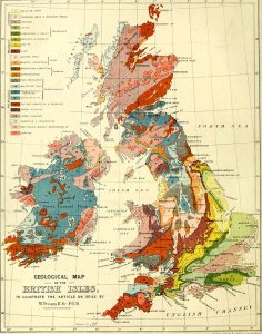 Copyright Free Old Map of Britain and Maps of The UK - Picture Box Blue