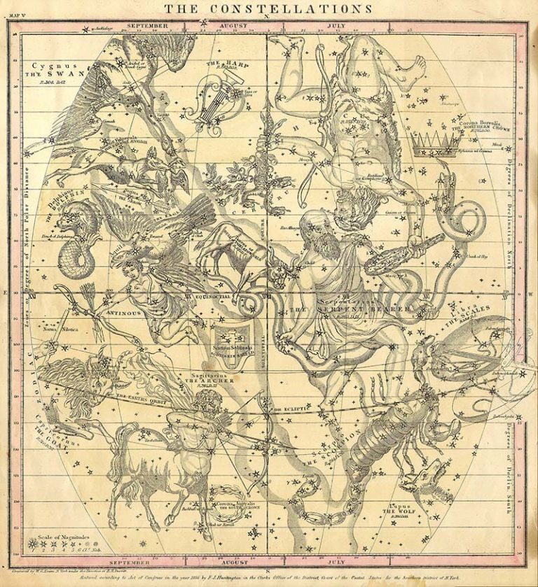 Free Old Printable Constellation Map Posters To Download - Picture Box Blue