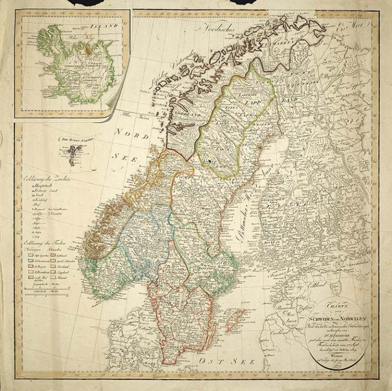 Free Old Maps of Norway To Download - Picture Box Blue
