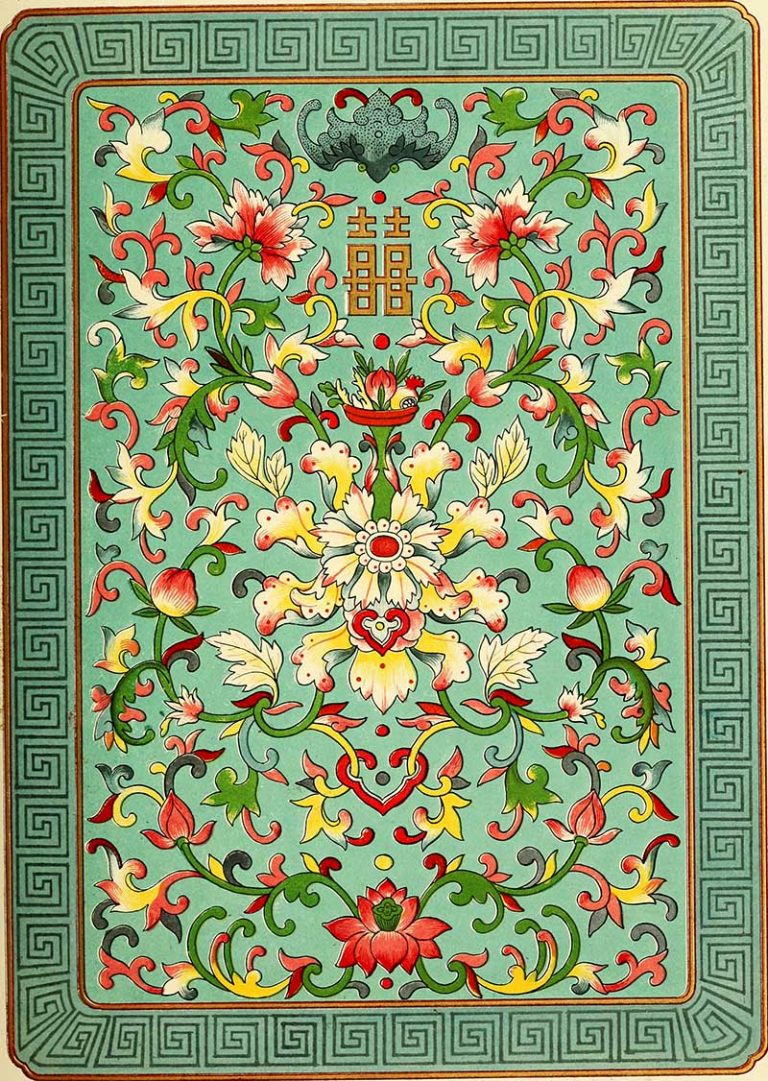 Free Colourful Traditional Chinese Patterns To Download - Picture Box Blue