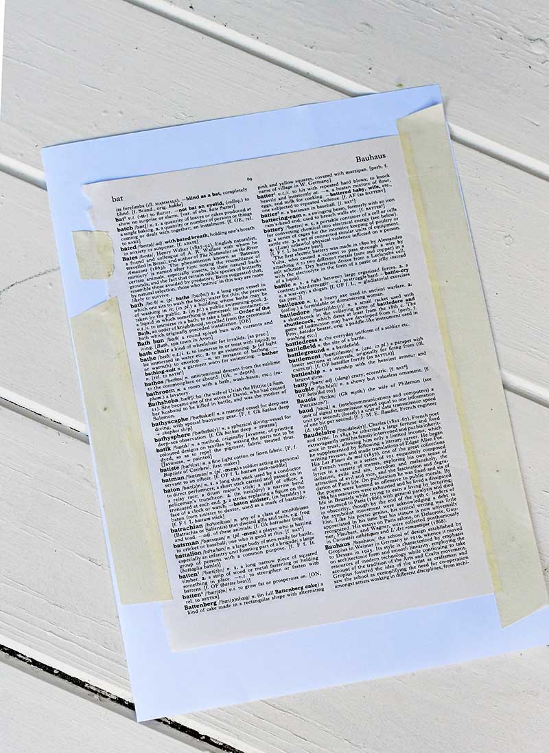 How To Make An Advent Calendar With An Old Dictionary - Picture Box Blue