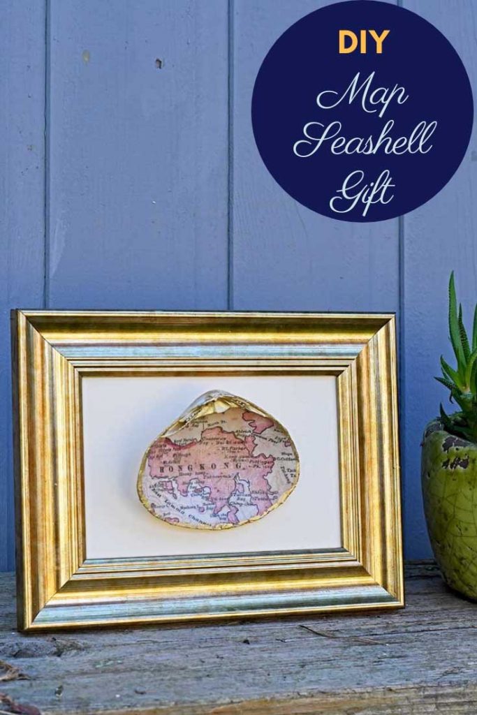 How To Make A Map Seashell Gift For Christmas - Picture Box Blue