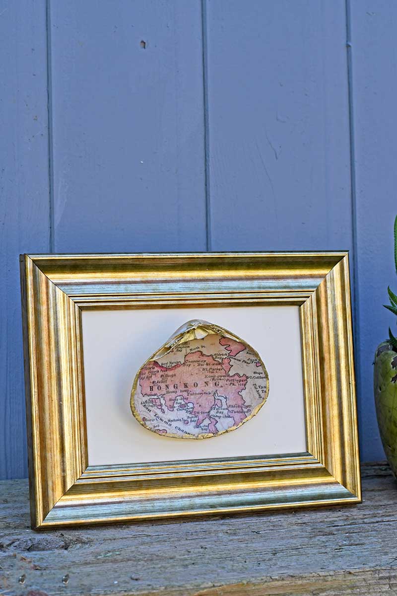 How To Make A Map Seashell Gift For Christmas - Picture Box Blue