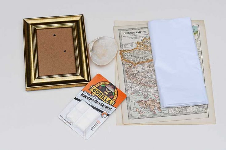 How To Make A Map Seashell Gift For Christmas - Picture Box Blue