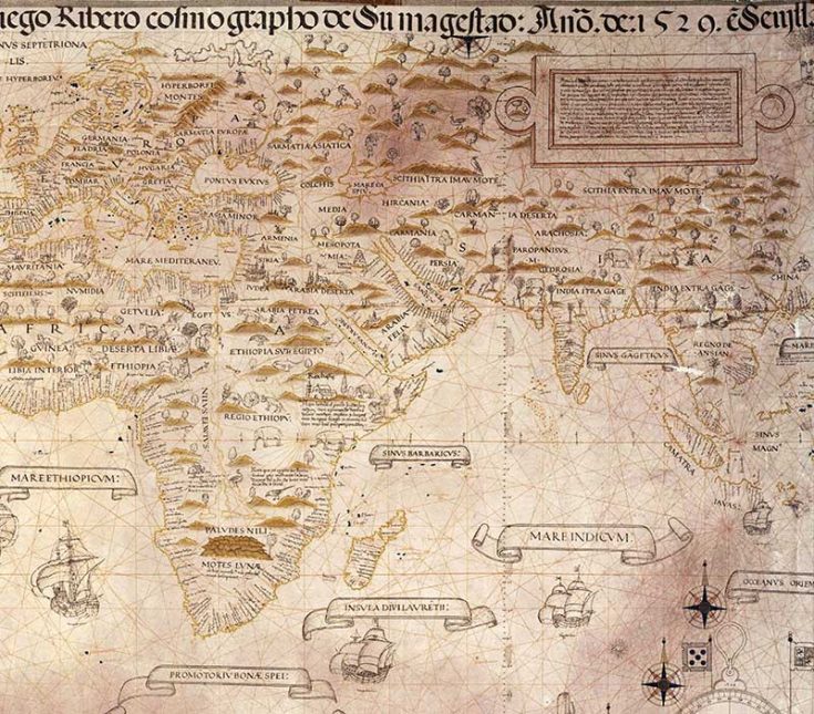 Old Maps of Africa To Print For Free - Picture Box Blue
