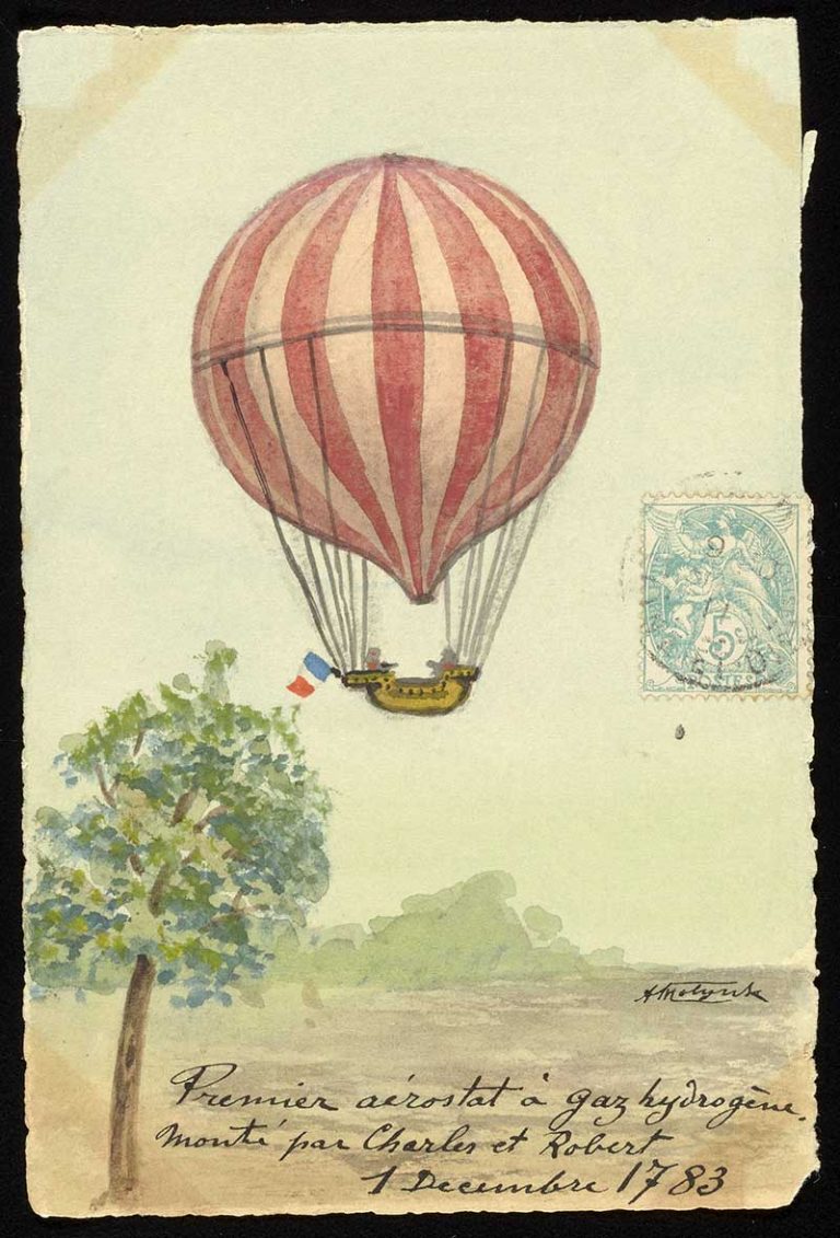 31 Stunning Free Vintage Hot Air Balloon Art Prints - Picture Box Blue