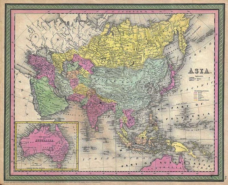 17 Wonderful Free Old Maps Of Asia To Print - Picture Box Blue