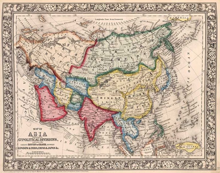 17 Wonderful Free Old Maps Of Asia To Print - Picture Box Blue