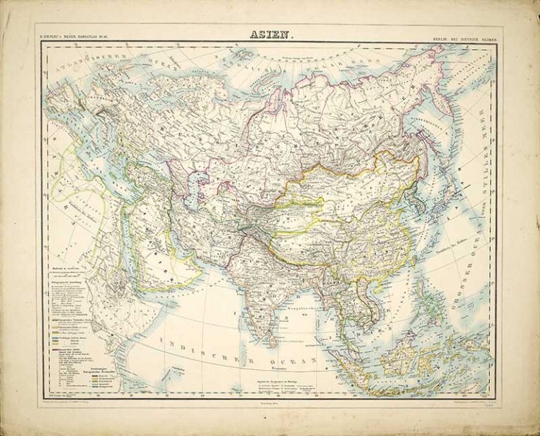 17 Wonderful Free Old Maps Of Asia To Print - Picture Box Blue