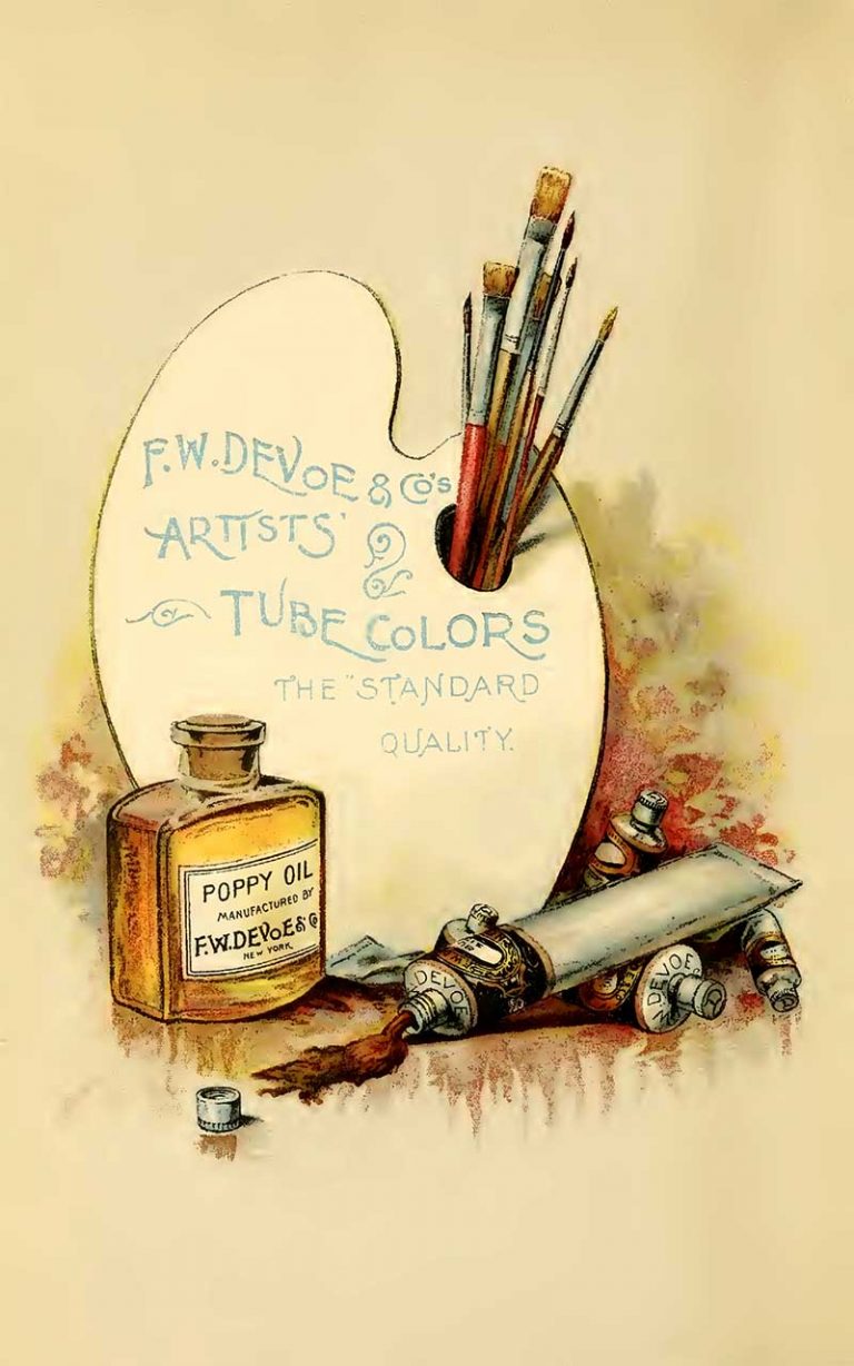 Free Vintage Art Supplies Images And Old Adverts - Picture Box Blue