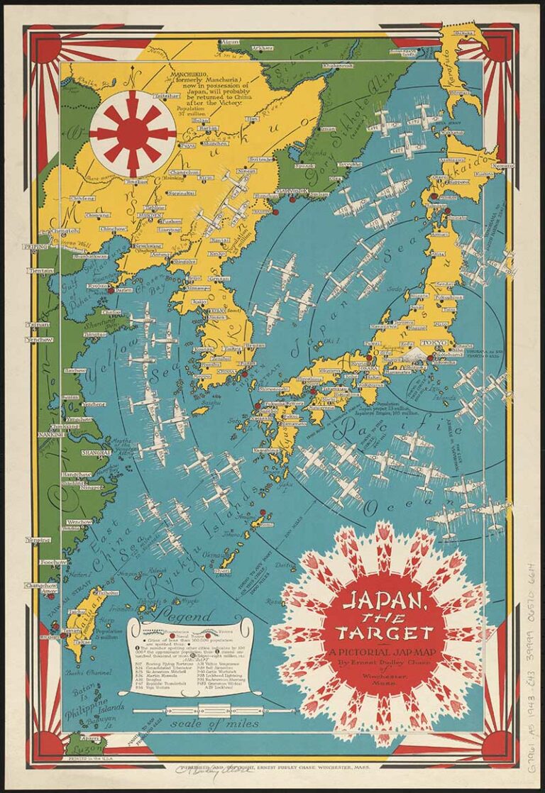Old Maps of Japan in the Public Domain - Picture Box Blue