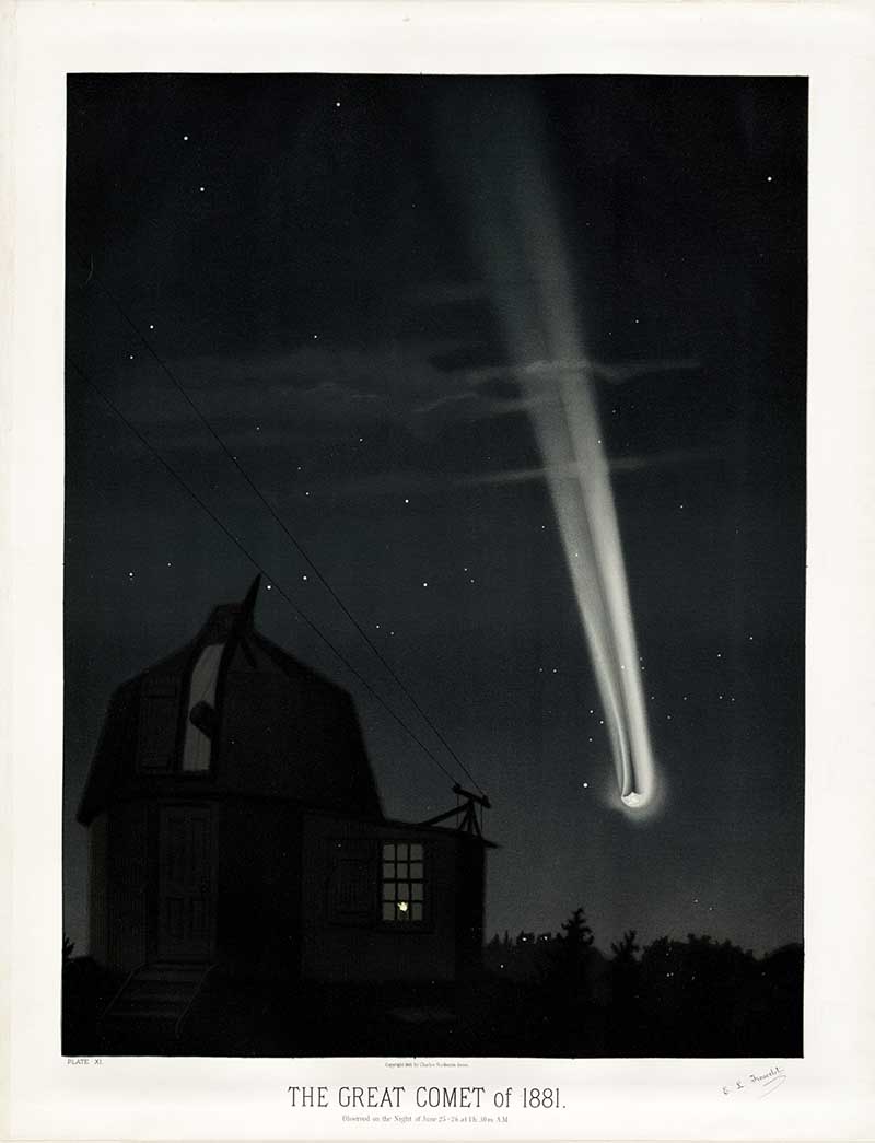 Colorful Vintage Planetary and Astronomical Posters - Picture Box Blue