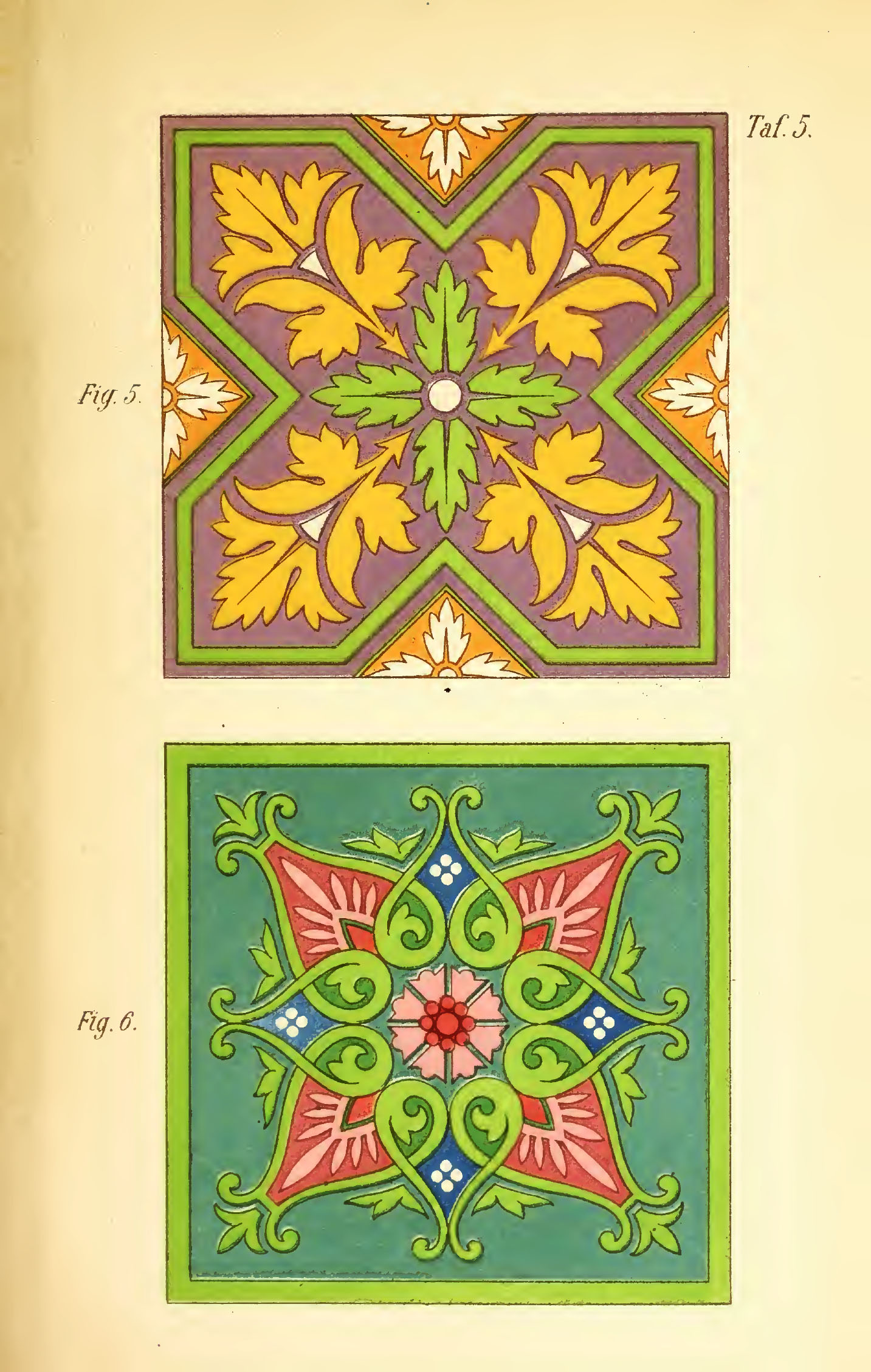 Free Vintage Color and Pattern Charts from Art Books - Picture Box Blue