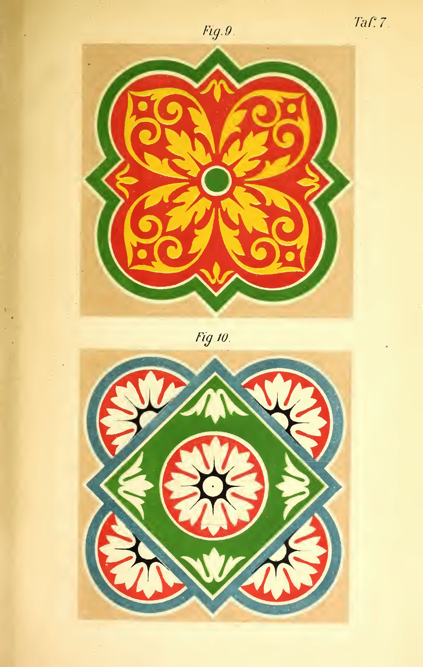 Free Vintage Color and Pattern Charts from Art Books - Picture Box Blue