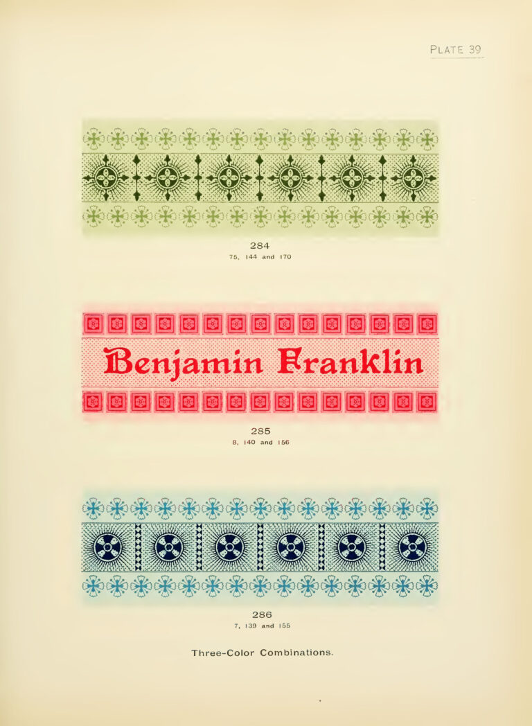 Free Vintage Colour and Pattern Charts from Art Books - Picture Box Blue