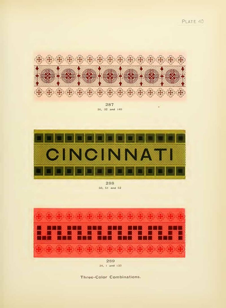 Free Vintage Colour and Pattern Charts from Art Books - Picture Box Blue