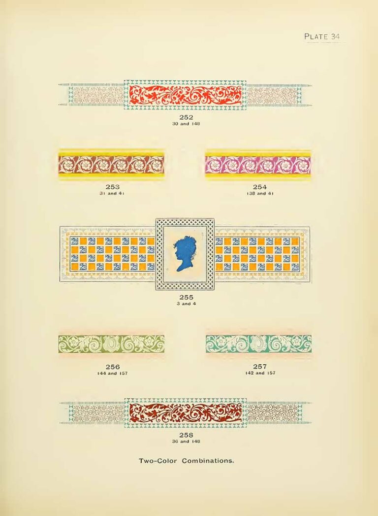 Free Vintage Colour and Pattern Charts from Art Books - Picture Box Blue