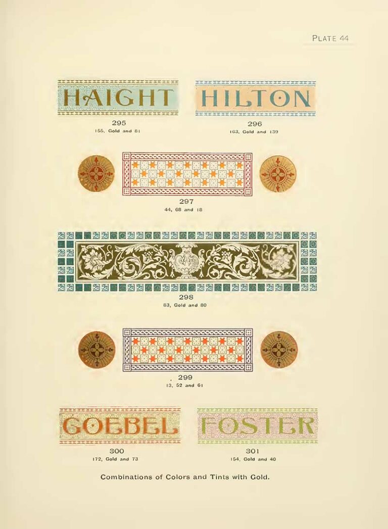 Free Vintage Colour and Pattern Charts from Art Books - Picture Box Blue