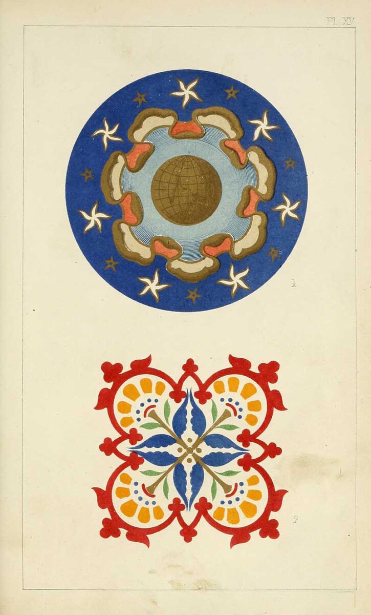 Free Decorative Christopher Dresser Design Prints - Picture Box Blue