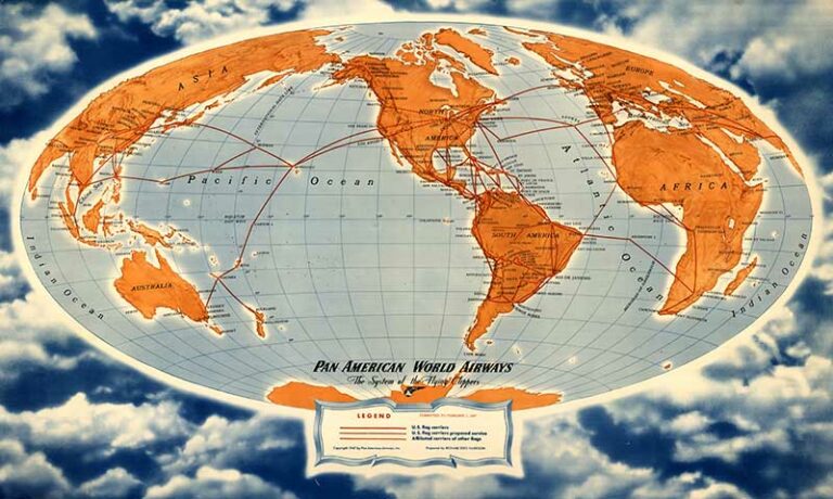 26 Free Vintage Airline Posters, Route Maps, and Prints - Picture Box Blue