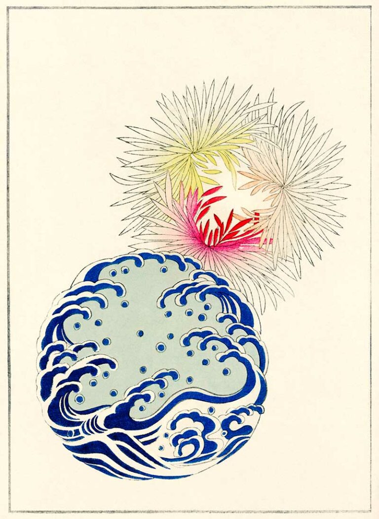 Watanabe Seitei Prints From The Japanese Bijutsu Sekai - Picture Box Blue