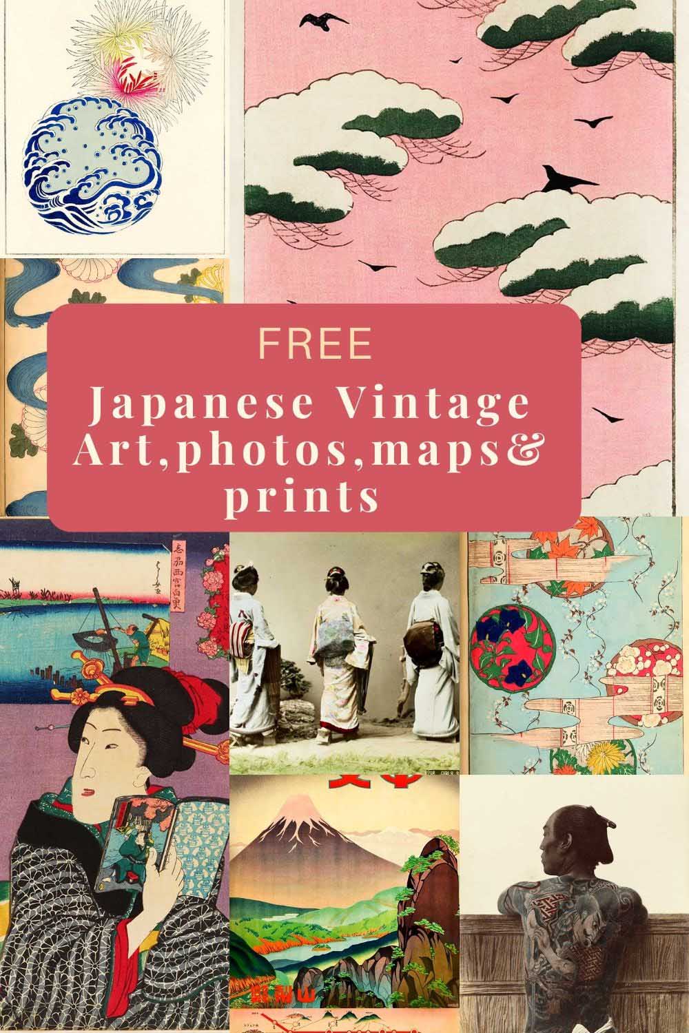 Wonderful Collection of Japanese Vintage Art, Prints, Images and Maps ...