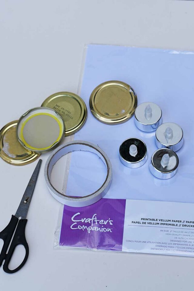 DIY Tea Light Lanterns With Pretty Images - Picture Box Blue