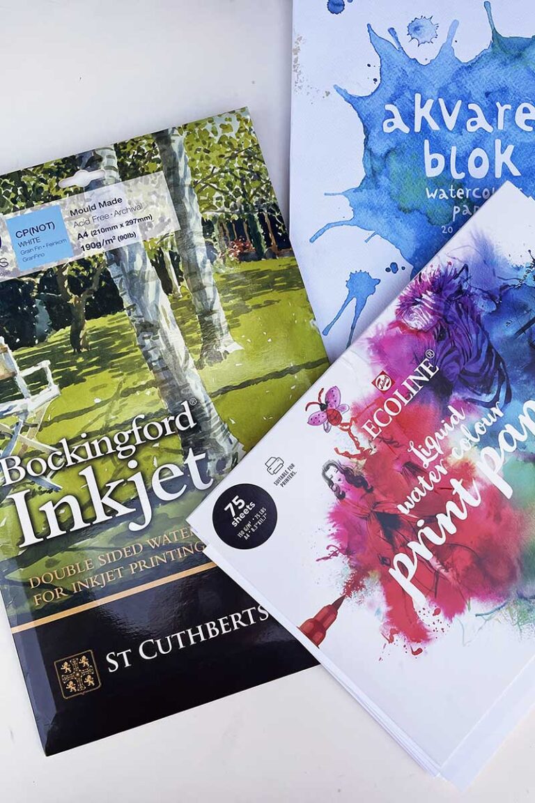 Inkjet Printing on Watercolor Paper at Home: An Easy Step by Step Guide ...