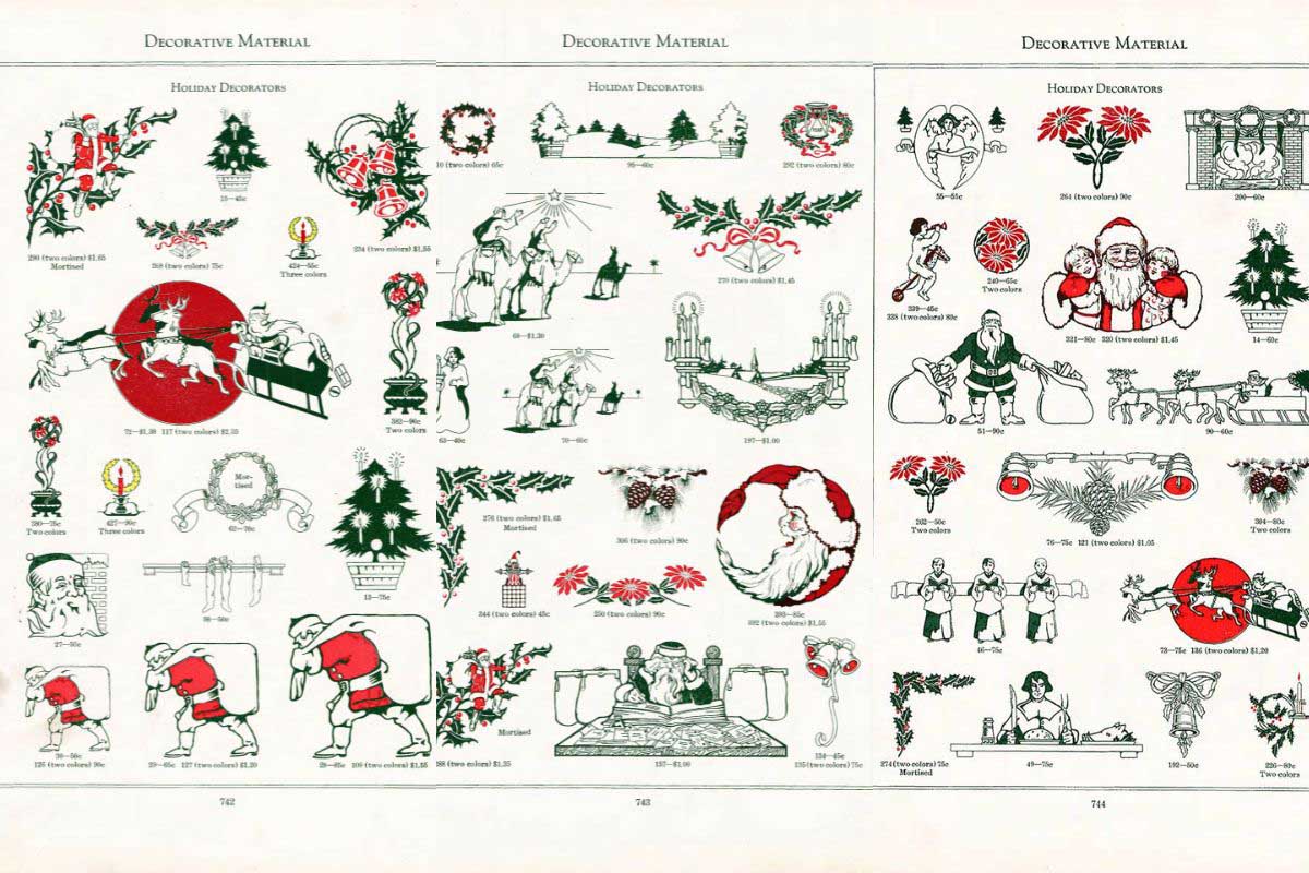Fun Holiday Decorations from The American Type Founders Catalogue ...