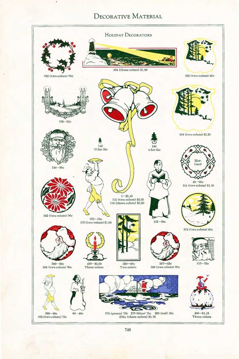 Fun Holiday Decorations from The American Type Founders Catalogue ...