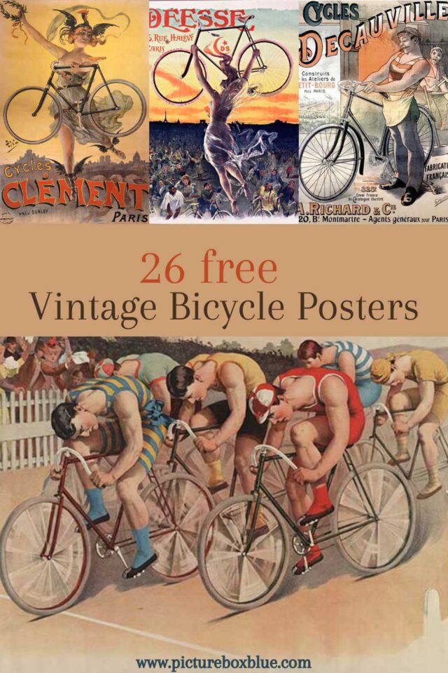 26 Free Vintage Bicycle Posters: Iconic Art and Adverts - Picture Box Blue