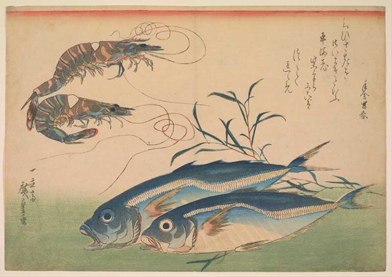 21 Gorgeous Free Japanese Woodblock Fish Prints for Art Lovers ...