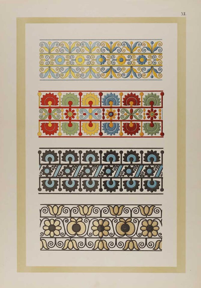 Free Stunning Folk Art Embroidery Patterns from the Past - Picture Box Blue